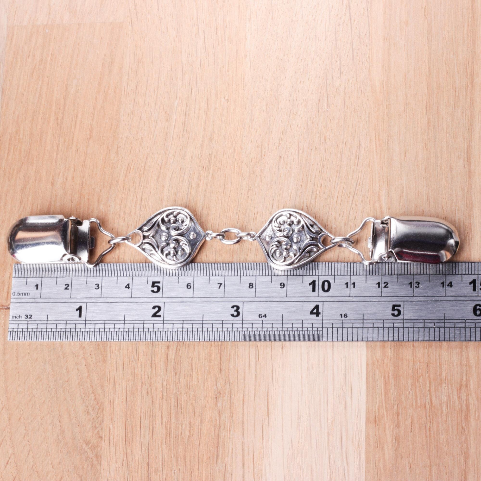 Sweater Clips Silver Elegant Cardigan Clip Shawl or Pashmina Clip Cloak ...