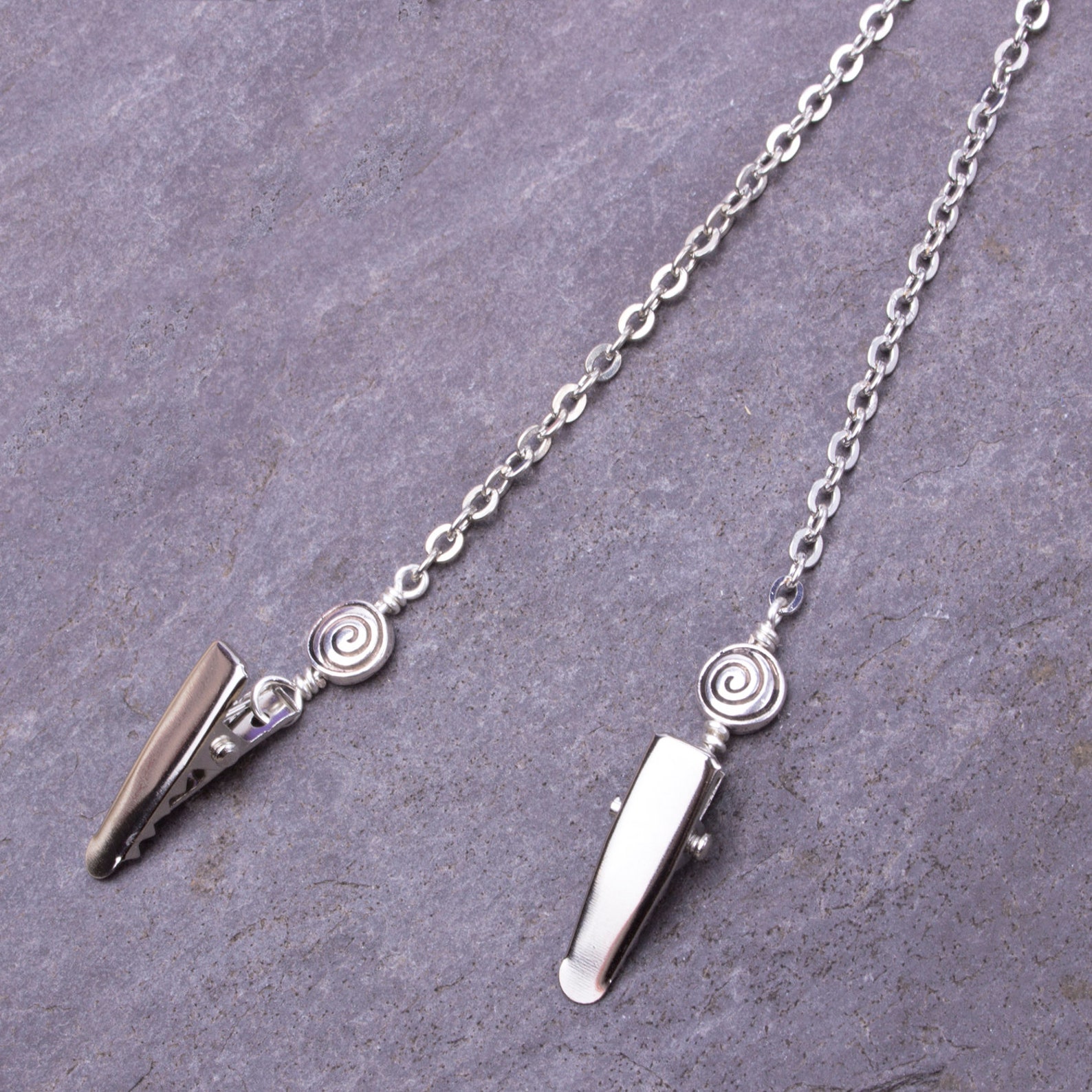 Napkin Clips Tibetan Spiral Oval Link Napkin Chain - Etsy UK