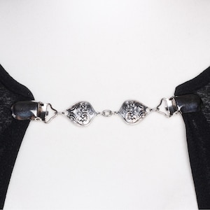 Sweater Clips - Silver Elegant Cardigan Clip | Shawl or Pashmina Clip ...