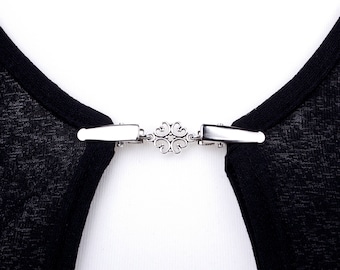 Handcuffs Cardigan Clip Chain Silver Freedom Handcuff Sweater Clip ...