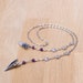 Napkin Chain Amethyst Gemstone Silver Flower Serviette Clip Elegant ...