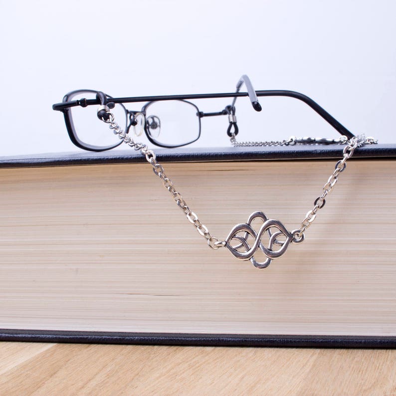 Silver Eyeglasses Chain Elegant Knot Link Glasses Chain - Etsy