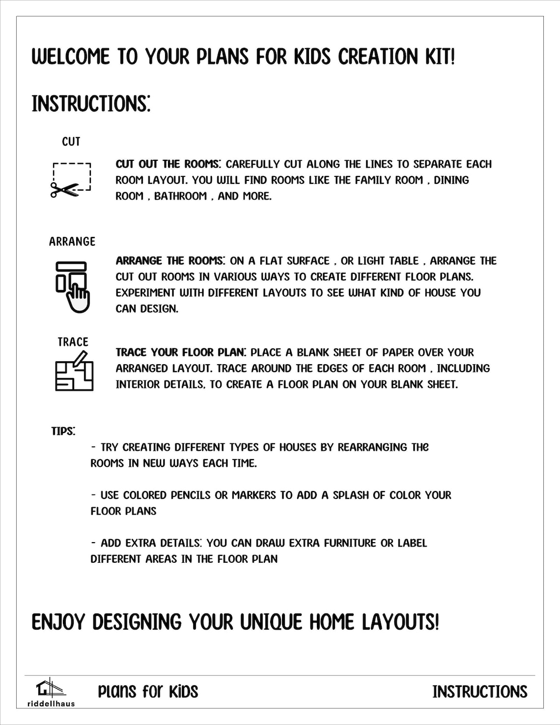 Plans for Kids Creator Kit - Etsy