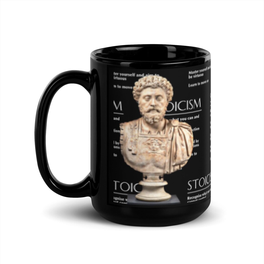 Marcus Aurelius Mug / Stoicism (black) - Etsy