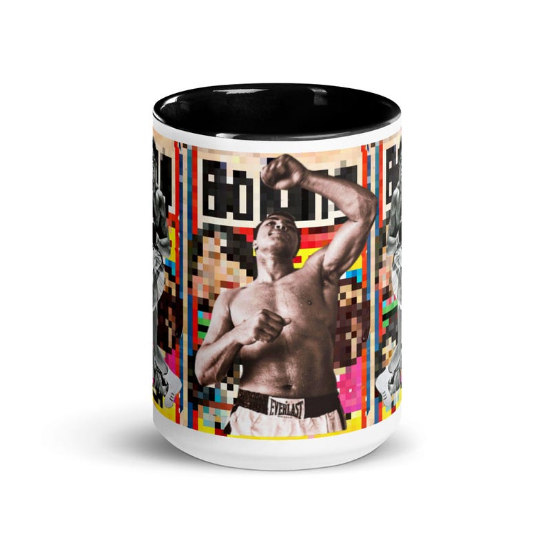 Muhammad Ali Mug #6 /pixelated Boxing Collage (various Color Choices ...