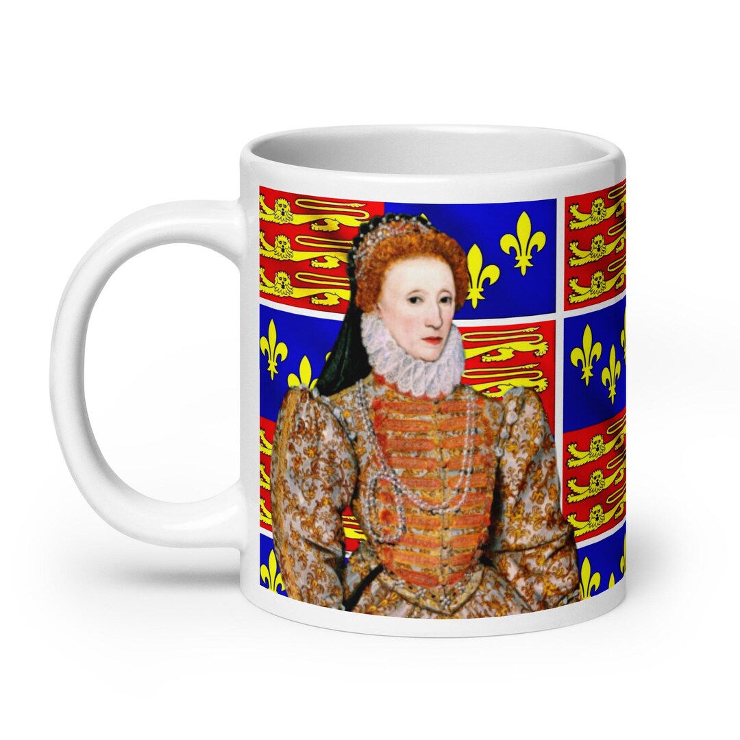 Queen Elizabeth I /royal Standard Flag Mug (various Color Choices) - Etsy