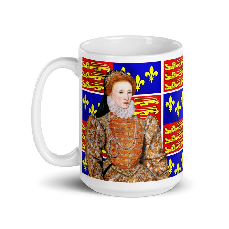 Queen Elizabeth I /royal Standard Flag Mug (various Color Choices) - Etsy