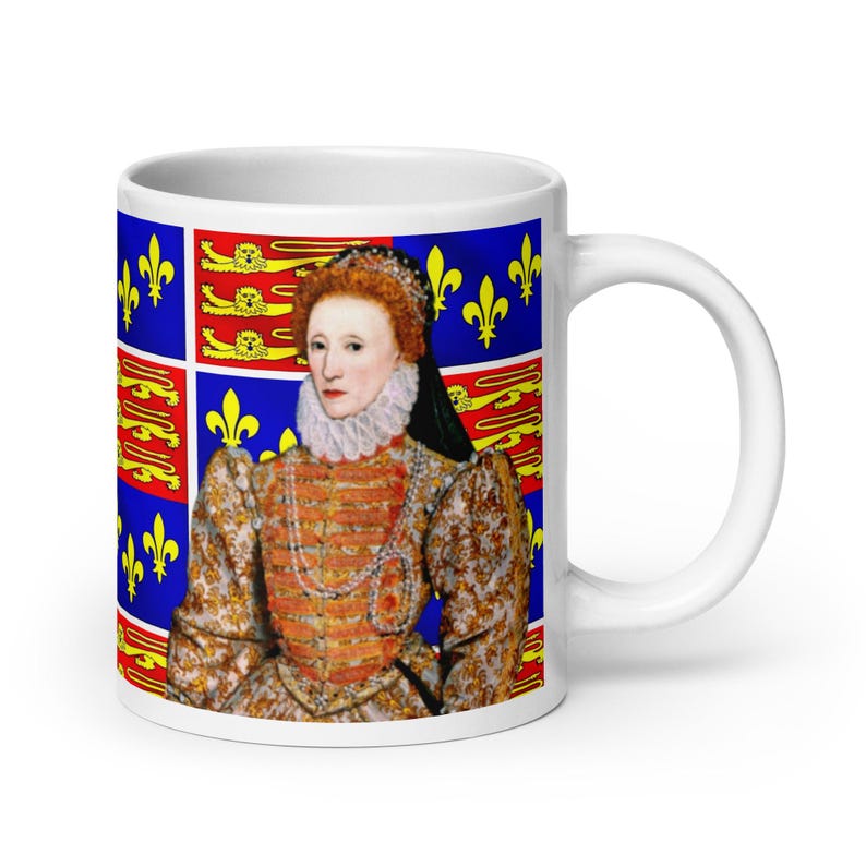 Queen Elizabeth I /royal Standard Flag Mug (various Color Choices) - Etsy