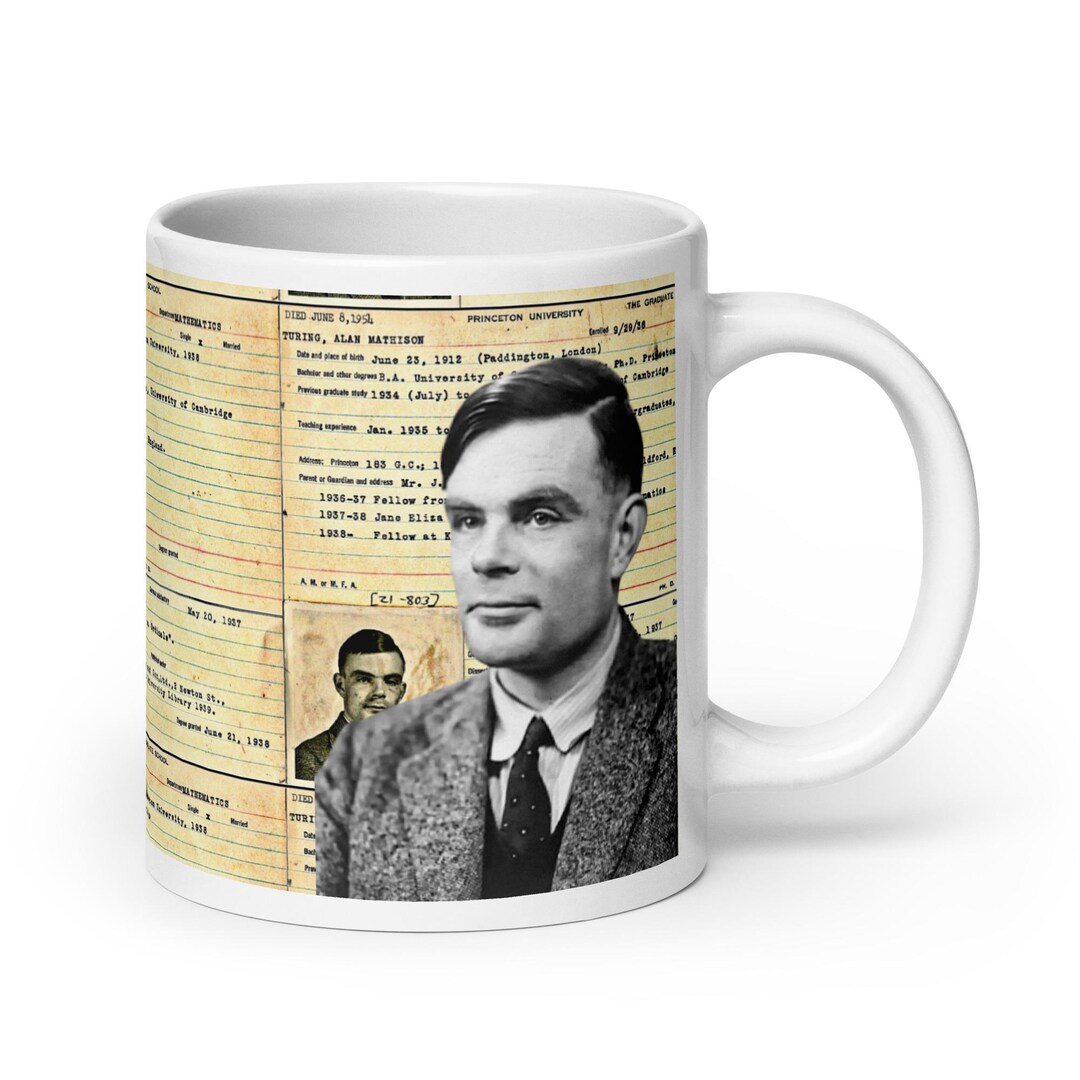 Alan Turing Mug #2 / Princeton University Report - Etsy
