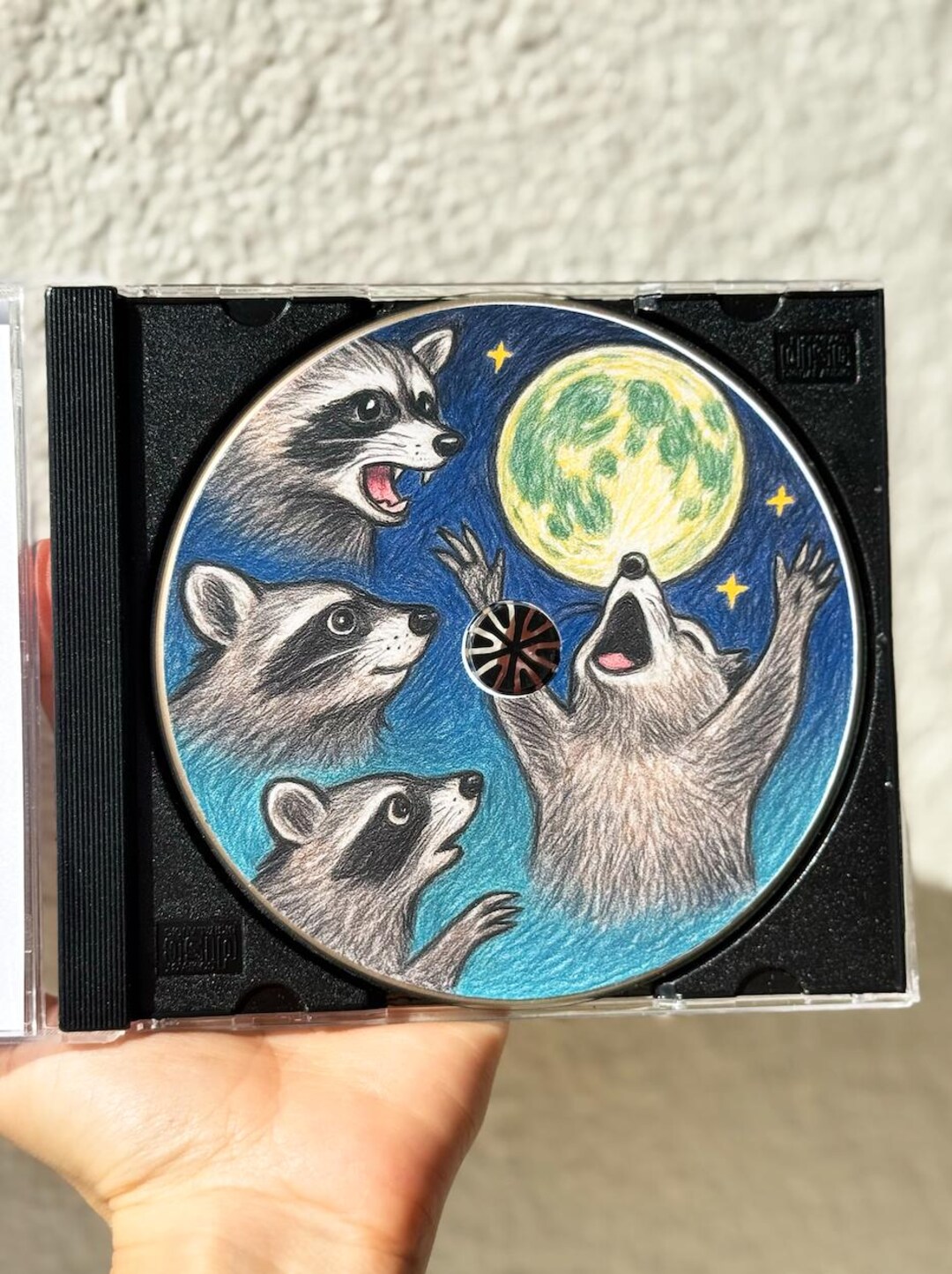 Personalized CD Mixtape: Custom Playlist, Funny Raccoon Handmade Art - Etsy