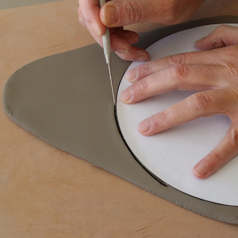 Simple Plate Template | Ceramics | Pottery Tools | Slab Building | DIY ...