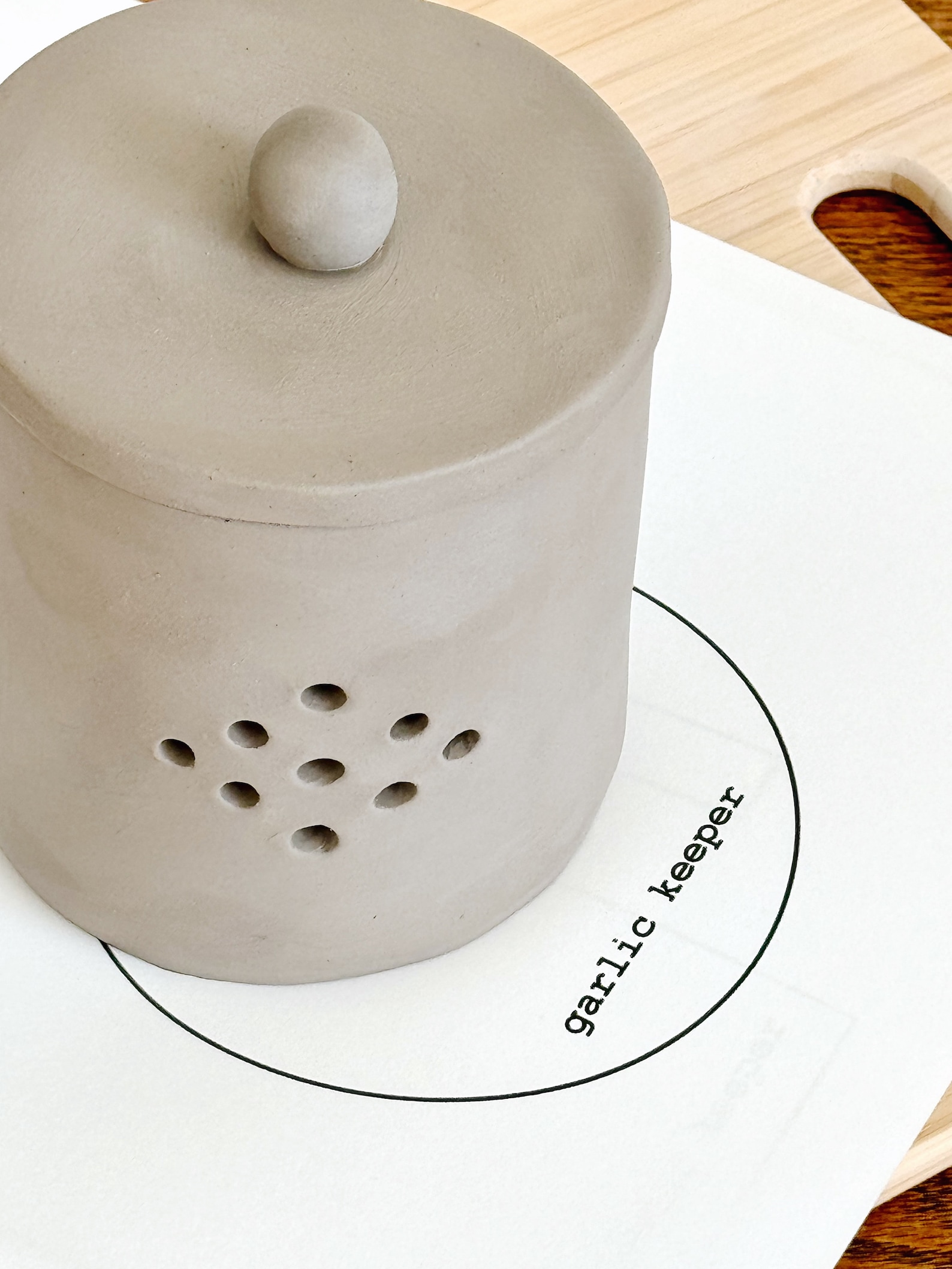 Pottery Garlic Keeper Template: Slab Building DIY (digital Download) - Etsy