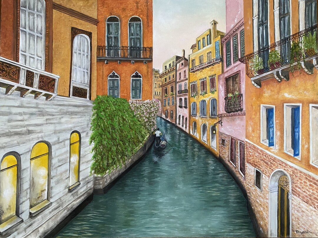 Original Oil Painting of Venice - Etsy