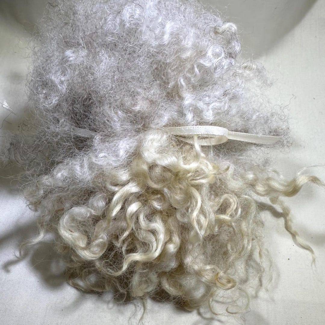 Light Grey Wool Locks for Doll Hair, Art Yarn or Felting - Etsy