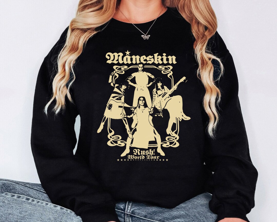 Maneskin RUSH Vintage PNG, Maneskin World Tour PNG , Maneskin Shirt ...
