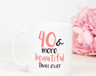 40th birthday mug | Etsy