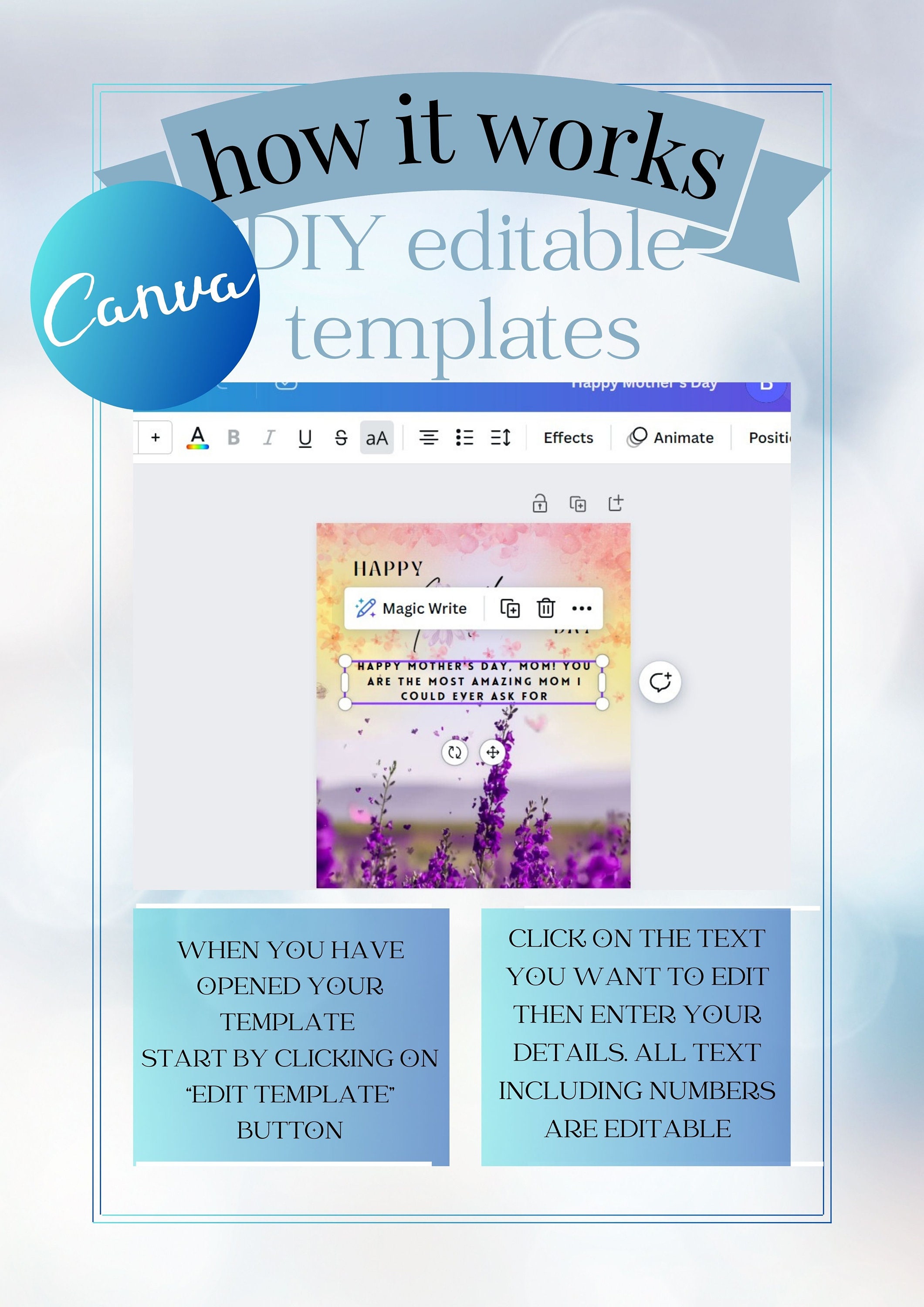 Mother's Day Greeting Card, Celebrate Mom's, Animated, I Love You Mom ...