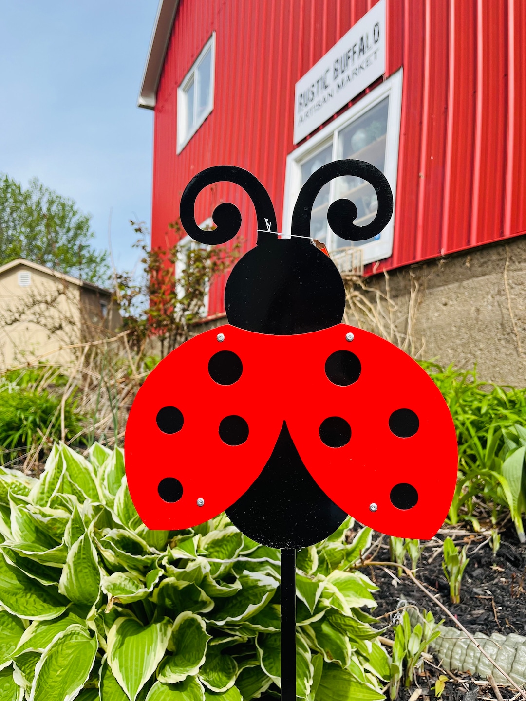 Ladybug Garden Decoration - Etsy