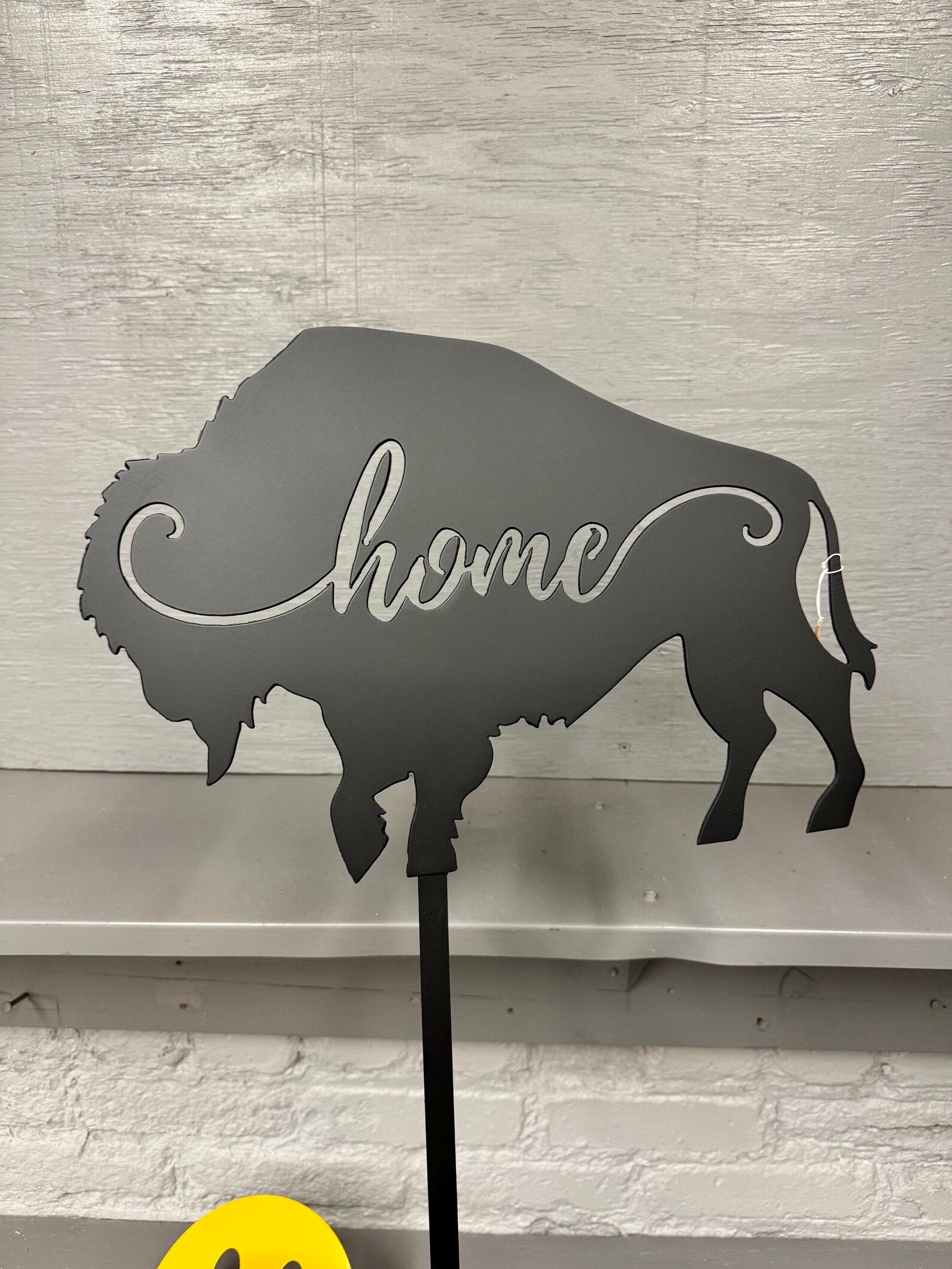 Buffalo Home Garden Stake - Etsy