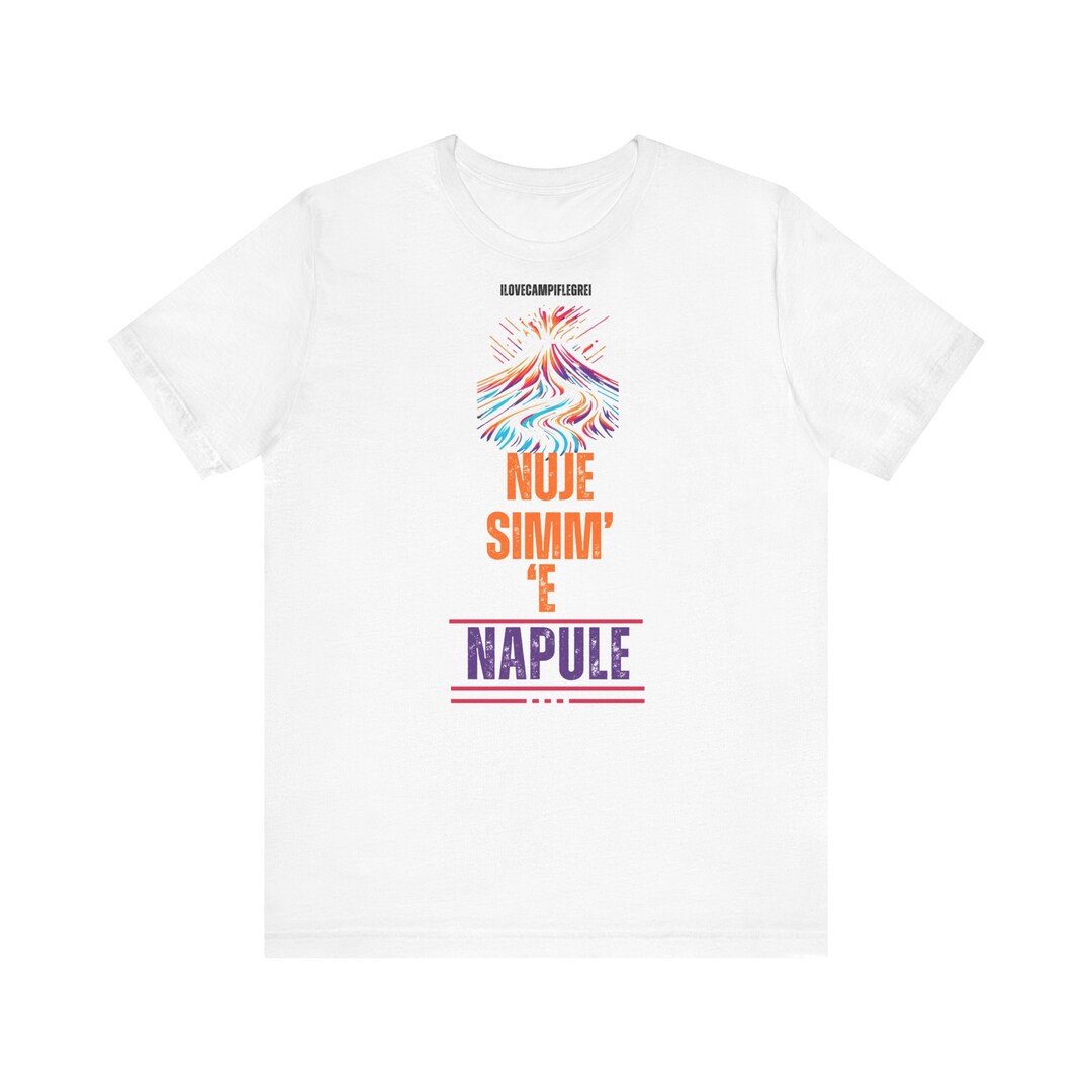 'energia Di Napoli' T-shirt With Stylized Vesuvius - Etsy
