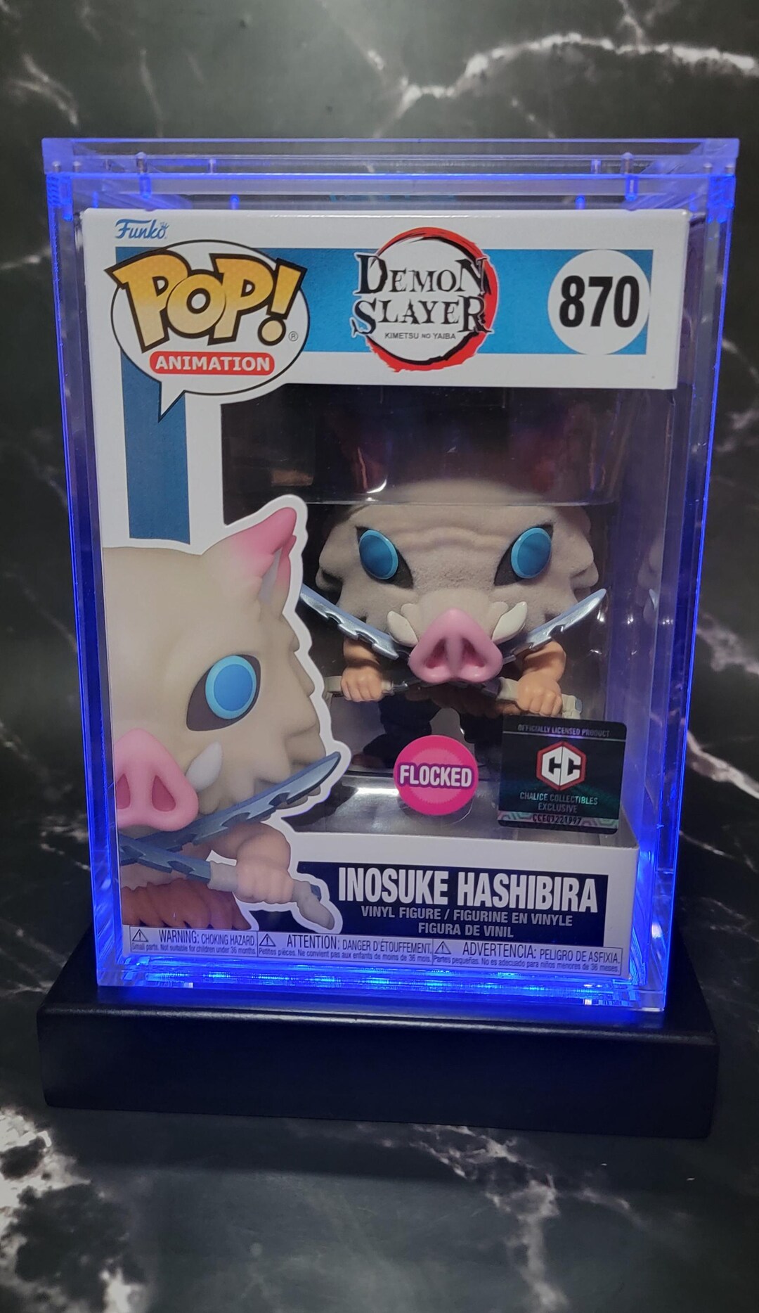 Funko Pop Demon Slayer Inosuke Hashibira Flocked Chalice Collectibles ...