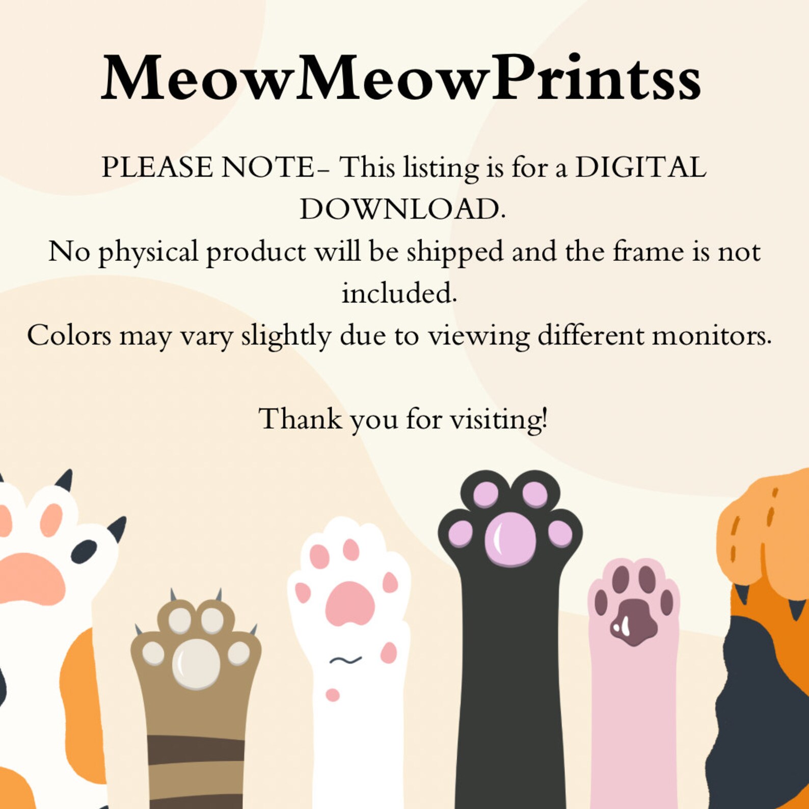 Babushka Cat Wall Art, Cute Photo Print, Animal Digital Poster, Funny ...