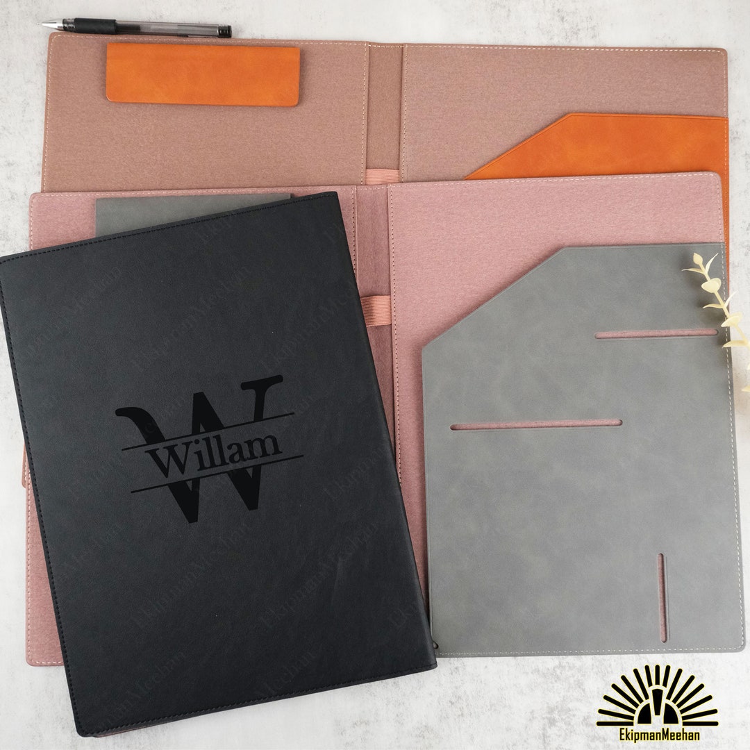 Custom Portfolio With Name, Personalized A4 Leather Portfolio, A4 ...