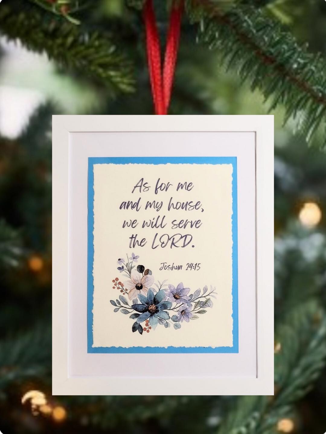 Framed Christian Art. Scripture Quote Wall Art With Flowers ...