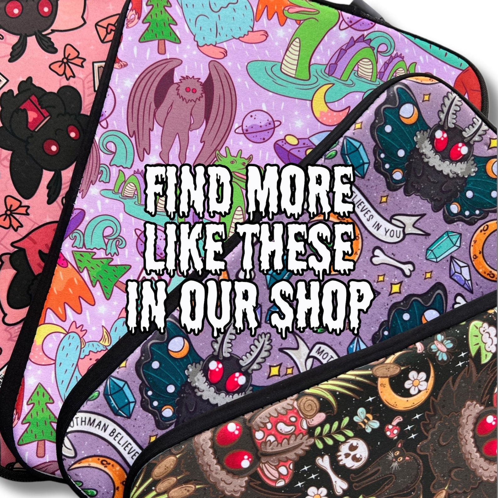 Cryptid Creature Kindle Sleeve | Colorful Monster Kindle Case | UFO ...