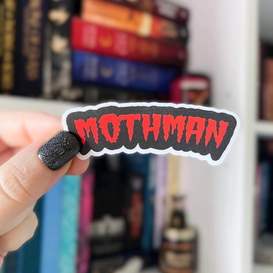 Mothman Sticker | Mothman Matte Sticker | UV Safe Waterproof Cryptid ...