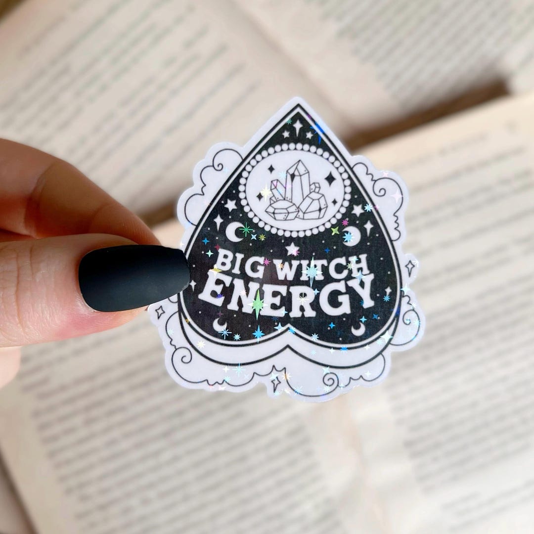 Witch Sticker | Planchette, Big Witch Energy Holographic Sticker ...