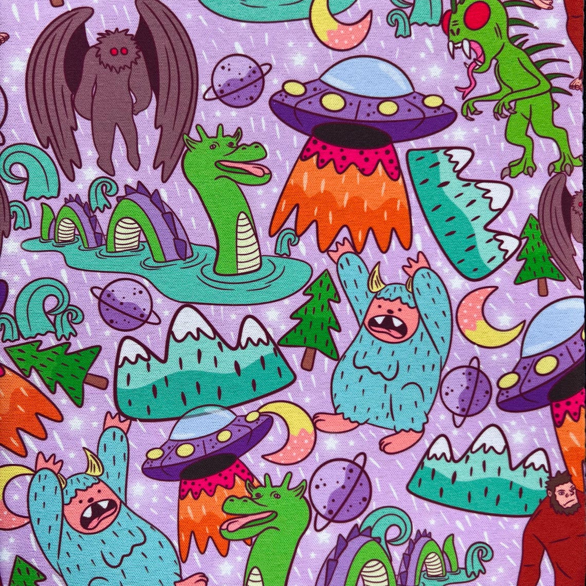 Cryptid Creature Kindle Sleeve | Colorful Monster Kindle Case | UFO ...