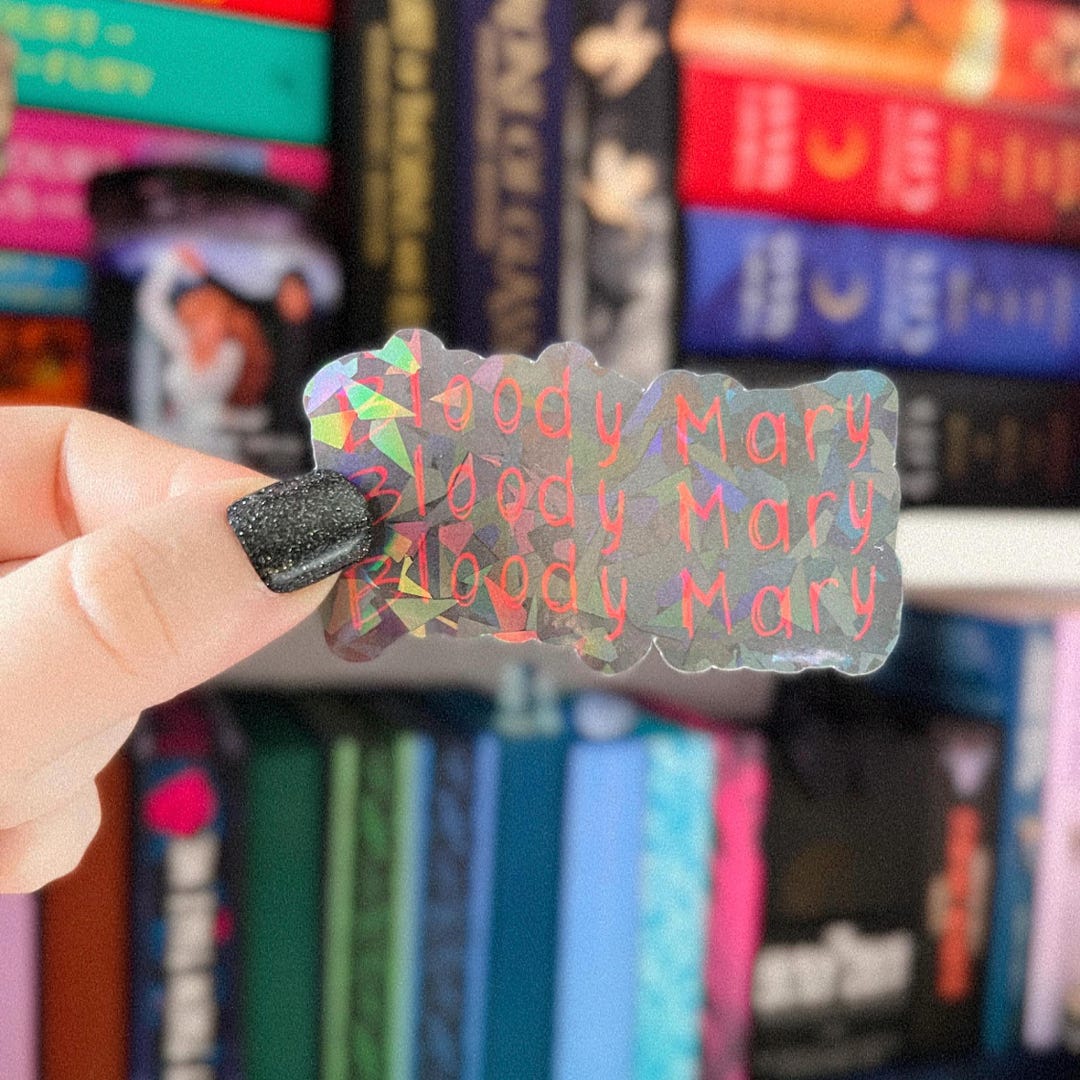 Bloody Mary Sticker | Holographic Sticker | Scary Kindle Sticker ...