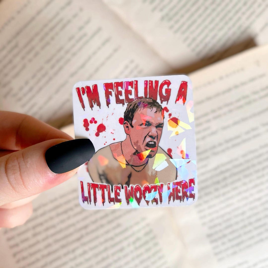 Halloween Sticker | Feeling Woozy, Nostalgic Scary Movie Holographic ...