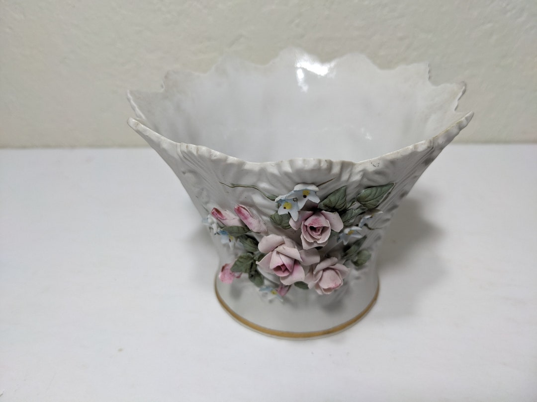 Vintage Lefton China Vase Hand Painted, 826 - Etsy