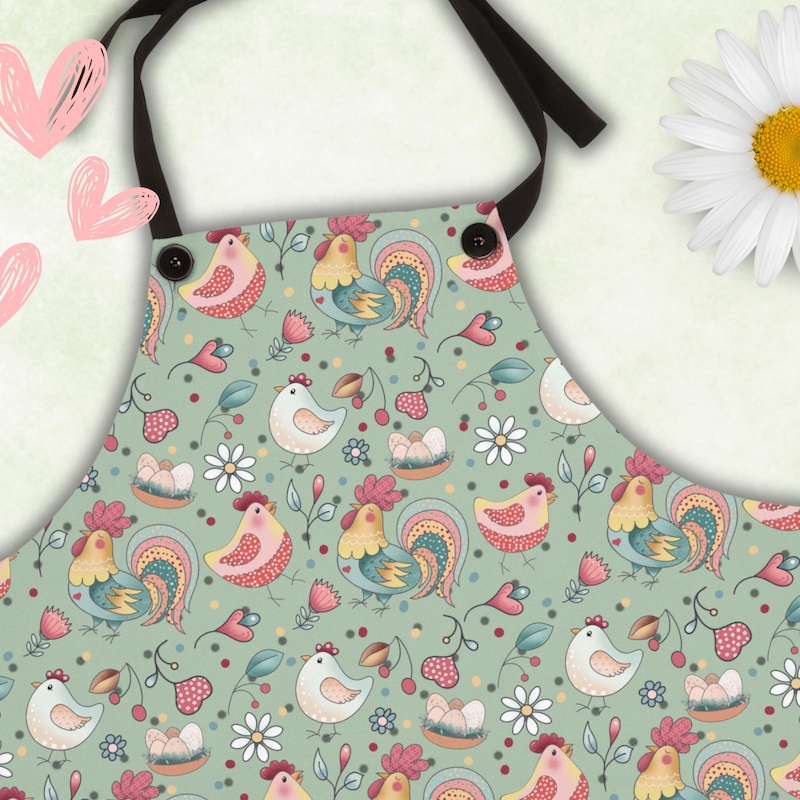 Chicken Kitchen Apron - Etsy