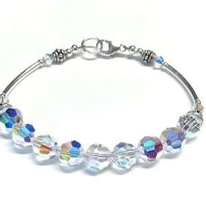 Crystal AB Bracelet - Sterling Silver - Bracelet for Women - Gift for ...
