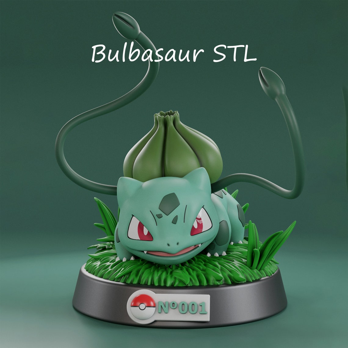 Bulbasaur 3D Model for 3D Printing, Bulbasaur STL Files - Etsy