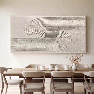 Beige 3D Textured Painting Beige Abstract Art Large Canvas Wall Art ...