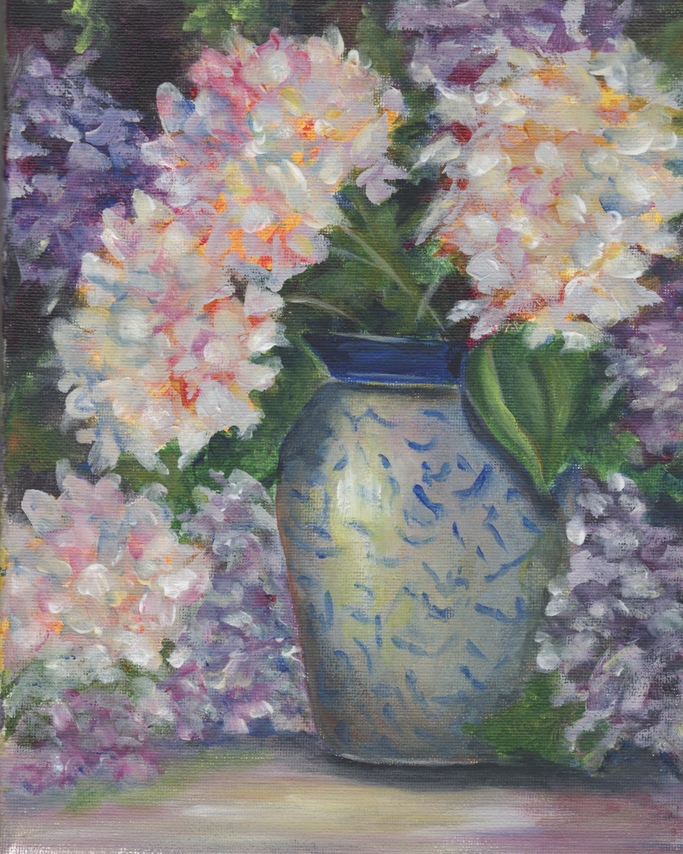 Hydrangea Flowers Blank Note Cards Set of Two - Etsy