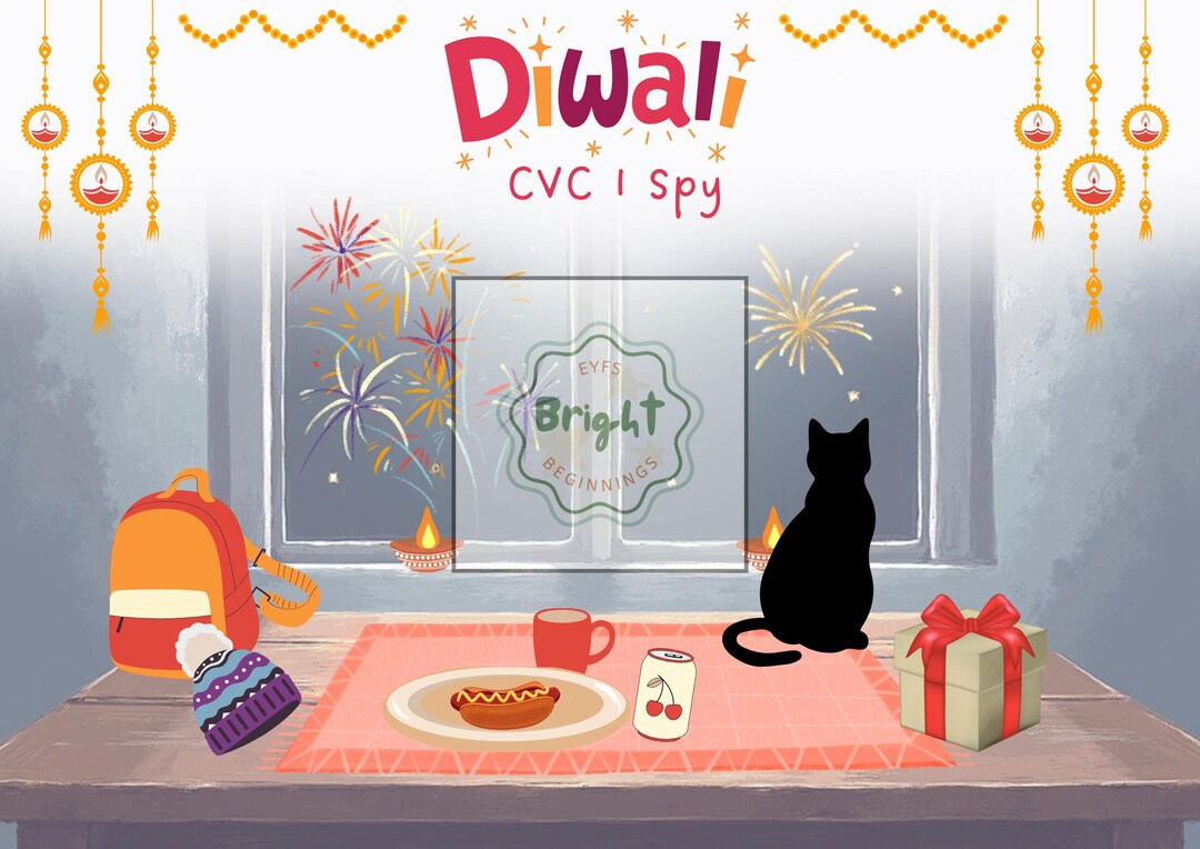 Diwali CVC Word Mat - Etsy Australia