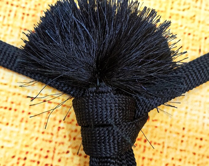 Mens Haori Himo, Japanese Dark Blue Silk Haorihimo, Kimono Jacket Cord ...