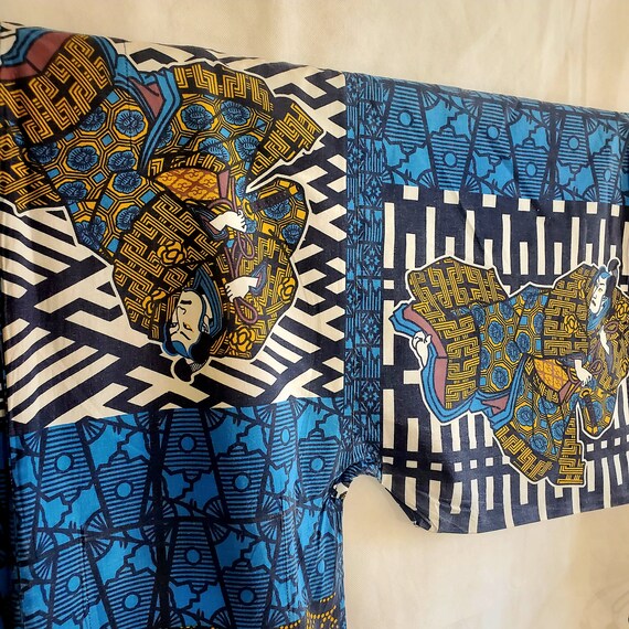 Rare Samurai Mens Yukata, Japanese Shogun Patchwork P… - Gem