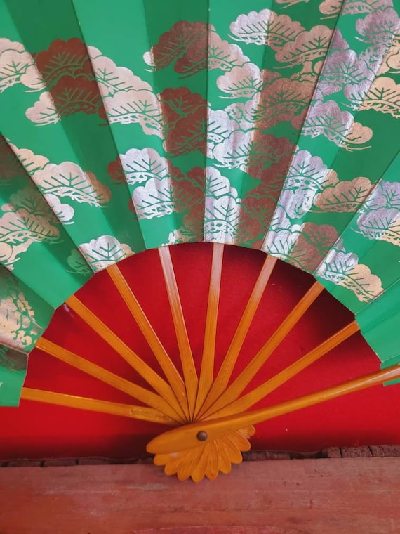 Beautiful Japanese Hand Fan, Handpainted Dance Fan, … - Gem