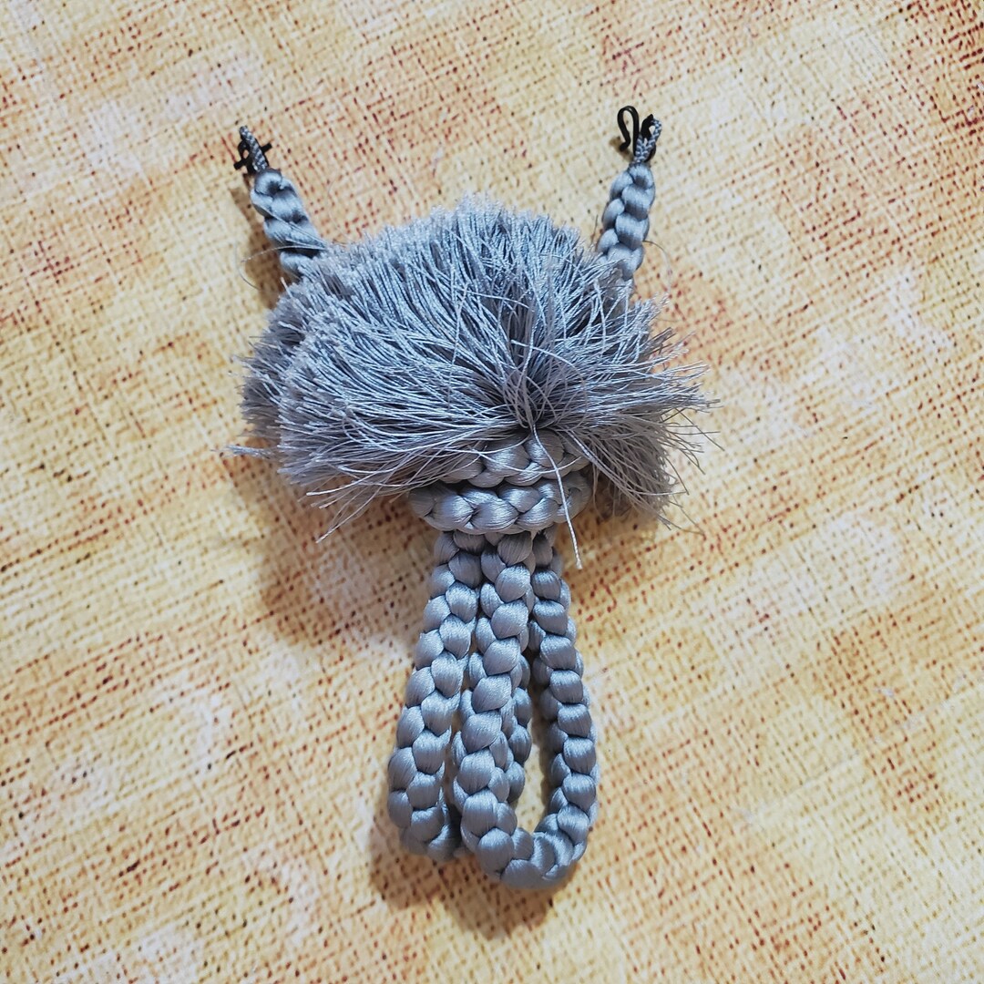 Rare Silver Grey Haori Himo, Mens Formal Haorihimo, Tassels Pom Poms ...