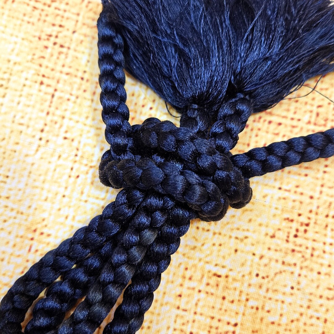 Mens Blue Silk Haori Himo, Japanese Kimono Jacket Cord Ties W/ Tassels ...