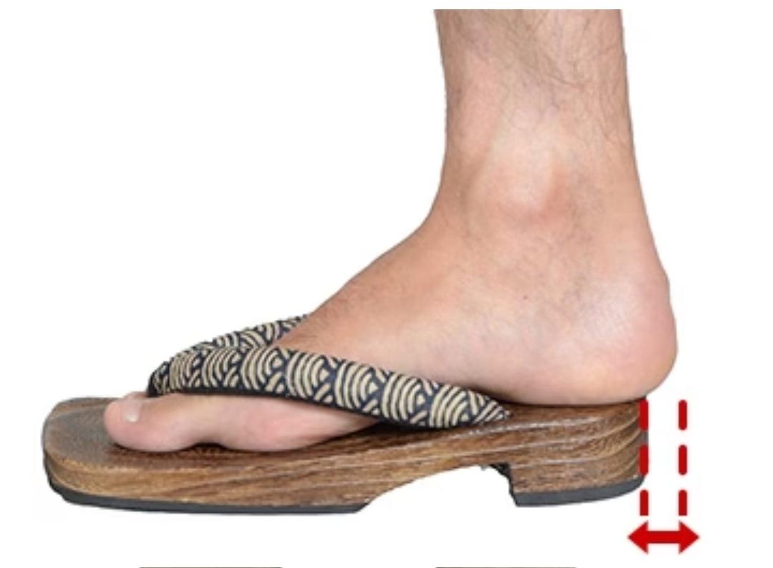 Japanese Men's Geta Wooden Sandals, Paulownia Wood W/ Black Velvet ...