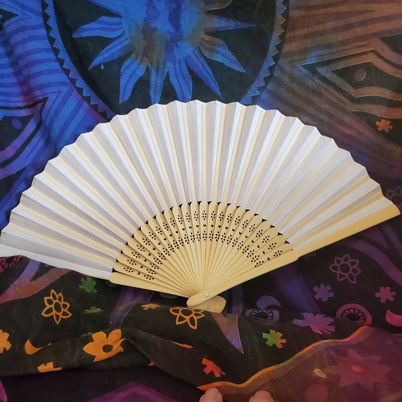 Japanese Oni Folding Fan, Silk Samurai Style, Halloween Accessory - Etsy