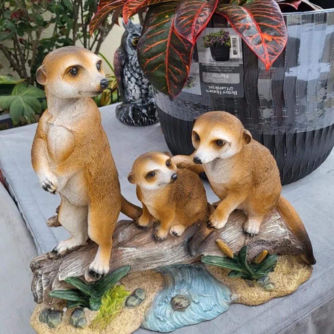 Meerkat Clan Garden Statue, Animal Statue, Meerkat Statue, Meerkat Clan ...