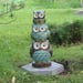 17.75 In. H Stacking Owls Sculpture Statue, Animal Statue, Owls Statue ...